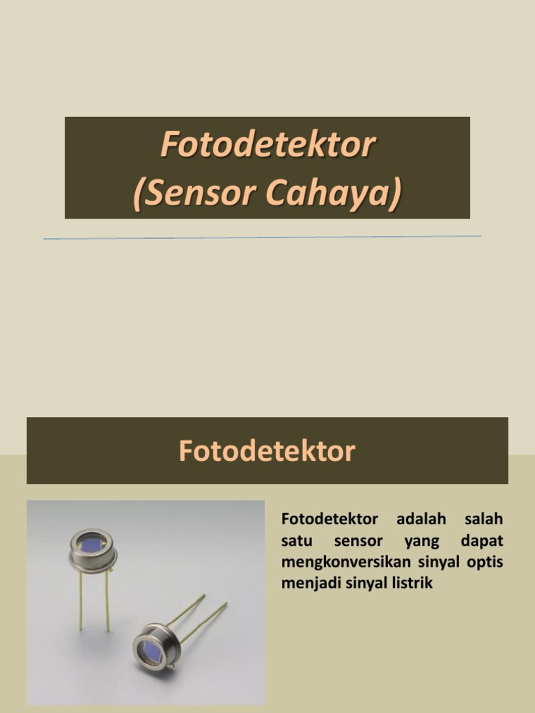 Fotodetektor Prinsip DLL | PDF