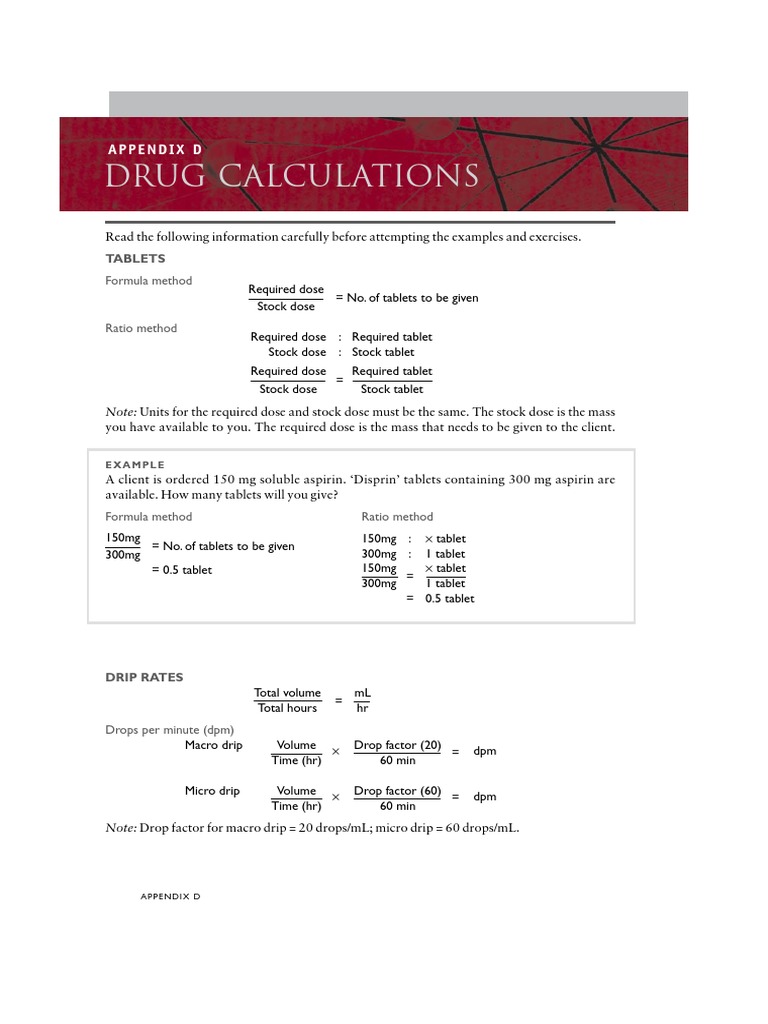 Drug Computation by Torch PDF | PDF | Dose (Biochemistry) | Chemistry
