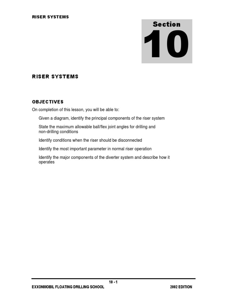 10 Riser | PDF | Buoyancy | Drilling Rig