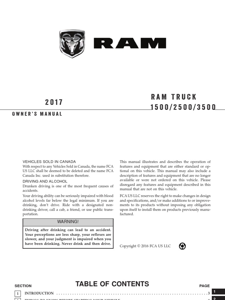 Manual de Usuario Dodge Ram 2500 | PDF | Vehicles | Motor Vehicle
