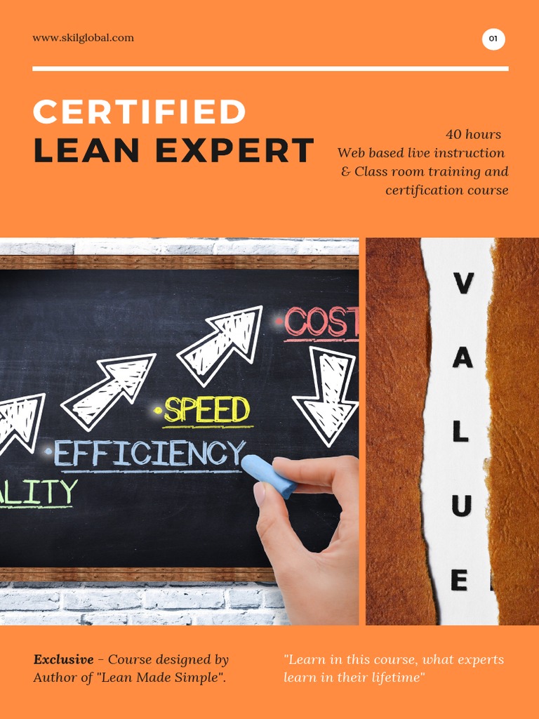 Certified Lean Expert Brochure | PDF | Lean Manufacturing | Cognition