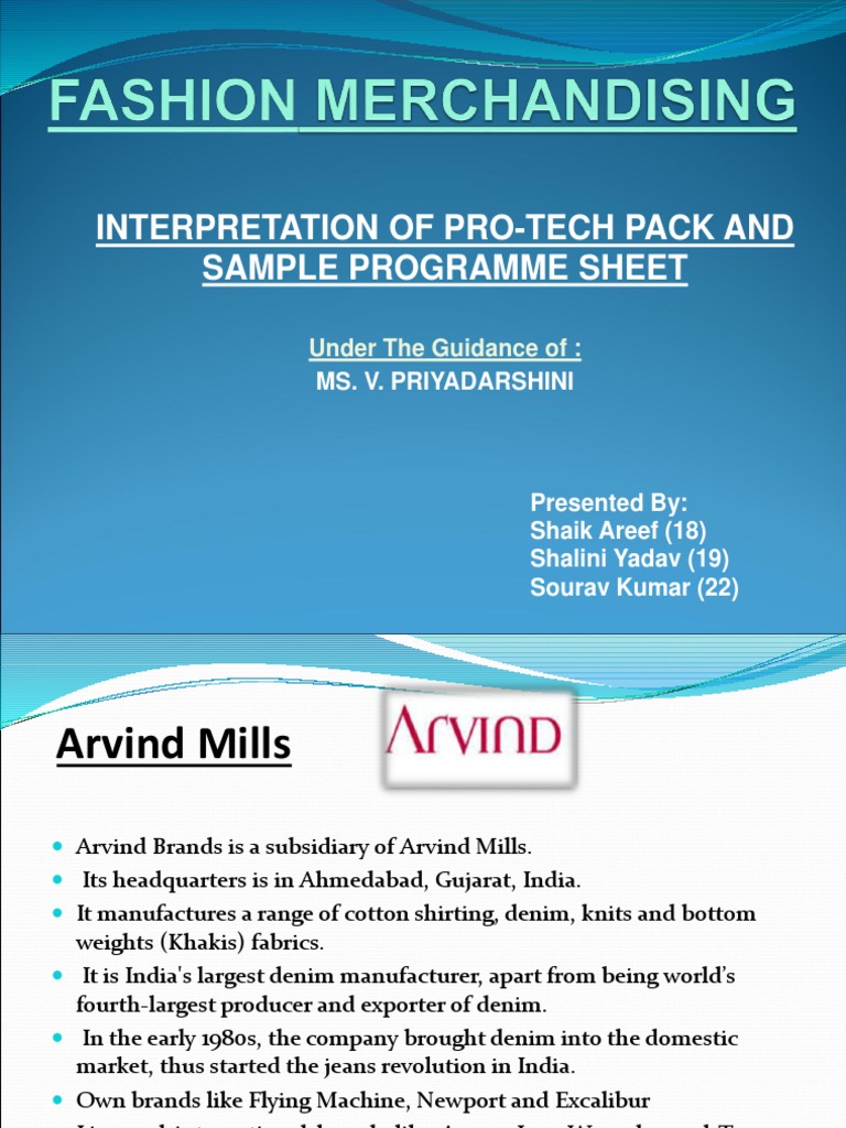 Interpretation of Pro-Tech Pack and Sample Programme Sheet: Under The ...