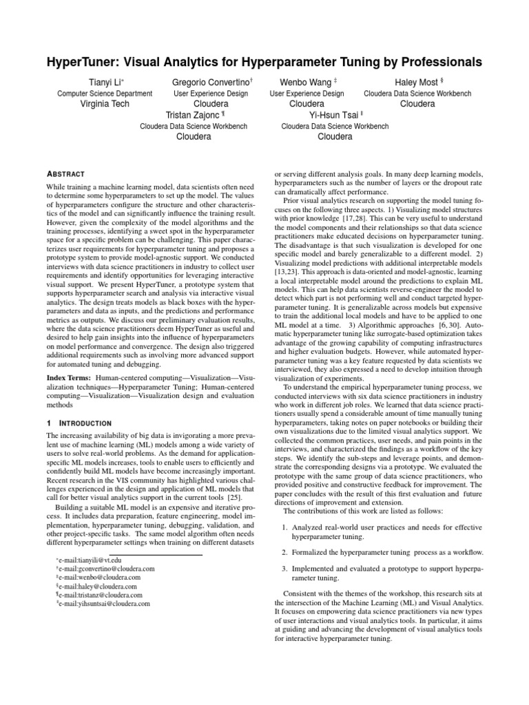Hyper Tuner | PDF | Mathematical Model | Machine Learning