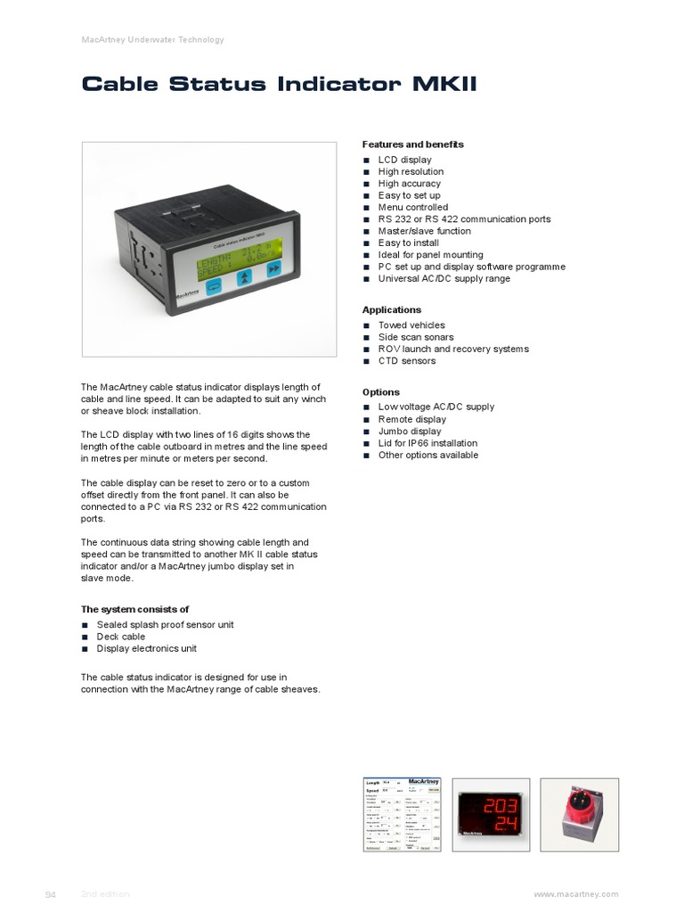 Cable Status Indicator Mkii | PDF | Electrical Engineering | Computer ...