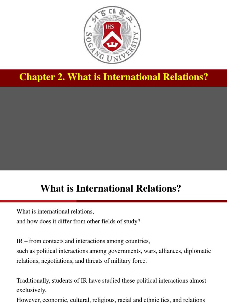 Understanding International Relations | PDF | International Relations ...