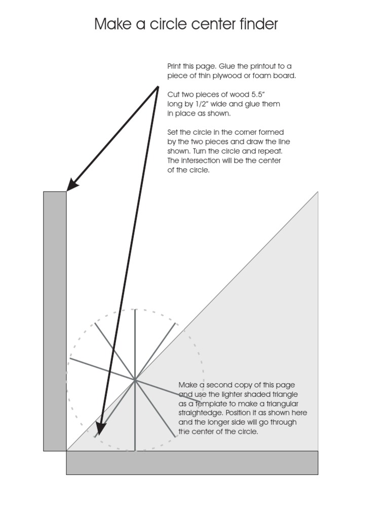 DIY Circle Center Finder Guide | PDF