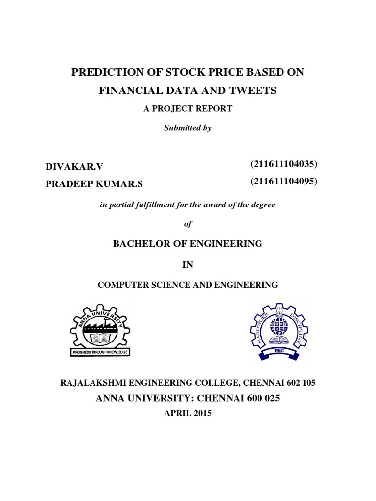 UG Project Report Divakar-2-3 | PDF | Eclipse (Software) | Prediction