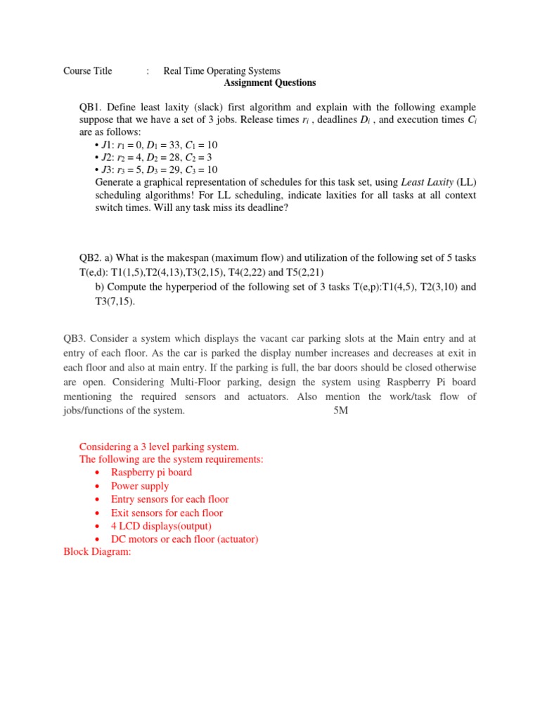 Qbank Rtos | Download Free PDF | Real Time Computing | Control Theory Qbank Rtos | Download Free PDF | Real Time Computing | Control Theory