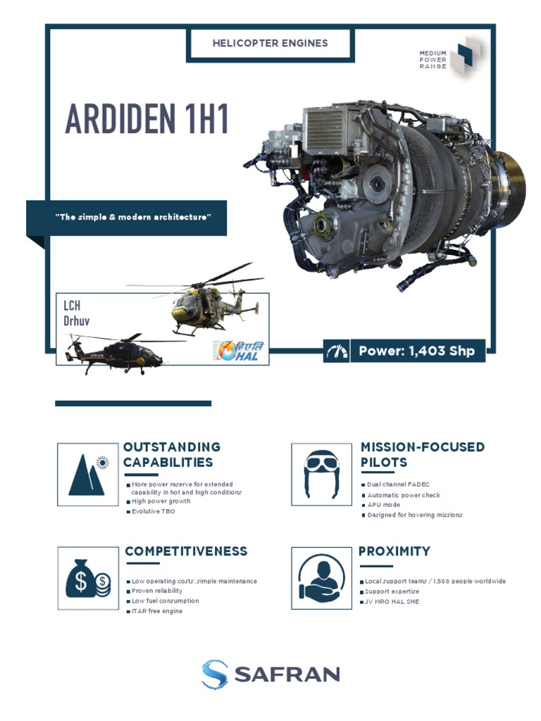 Ardiden 1H1 Helicopter Engine Overview | PDF | Helicopter | Engines