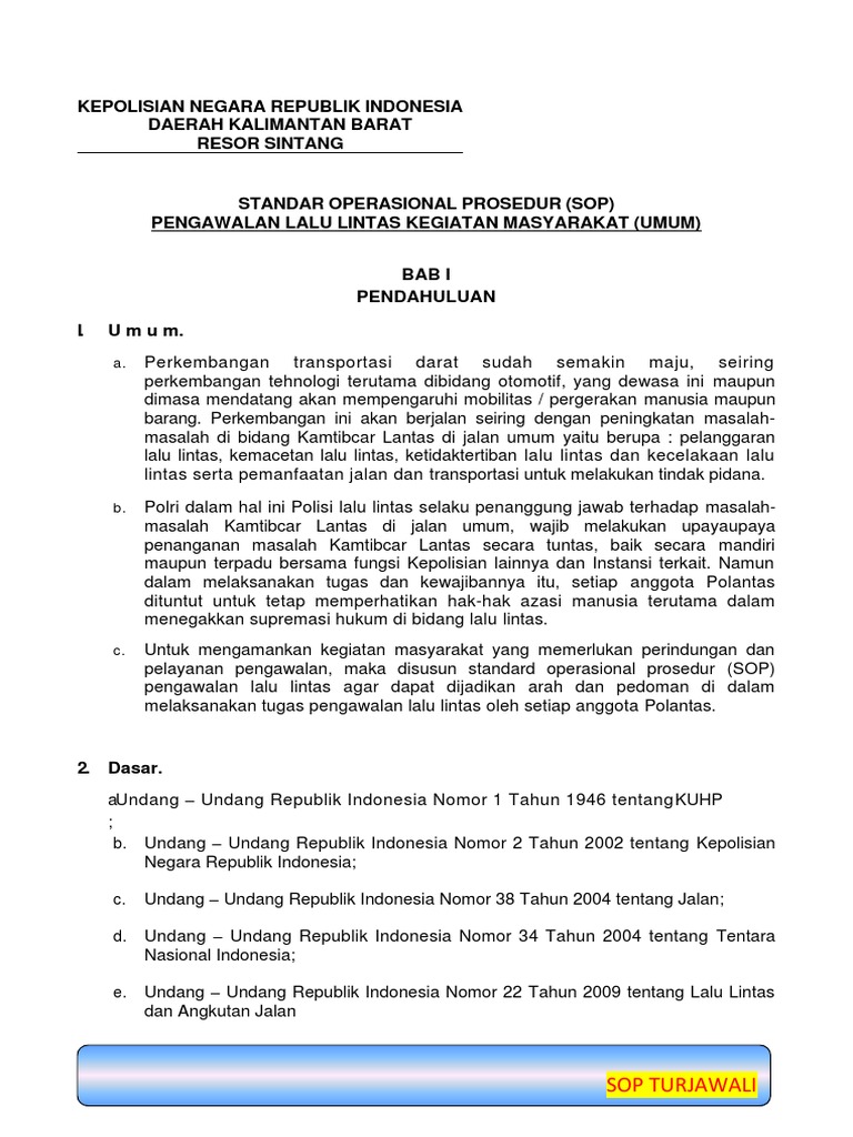 Sop Turjawali 1 | PDF