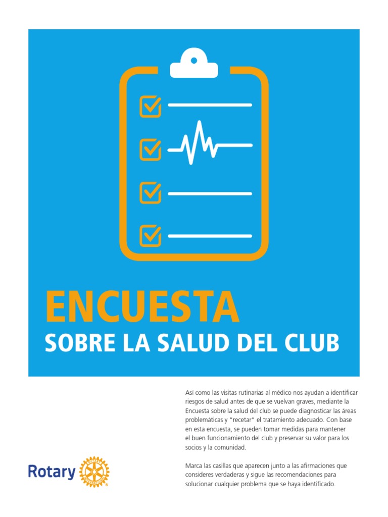 2540 Rotary Club Health Check Es | PDF | Liderazgo | Conceptos psicologicos