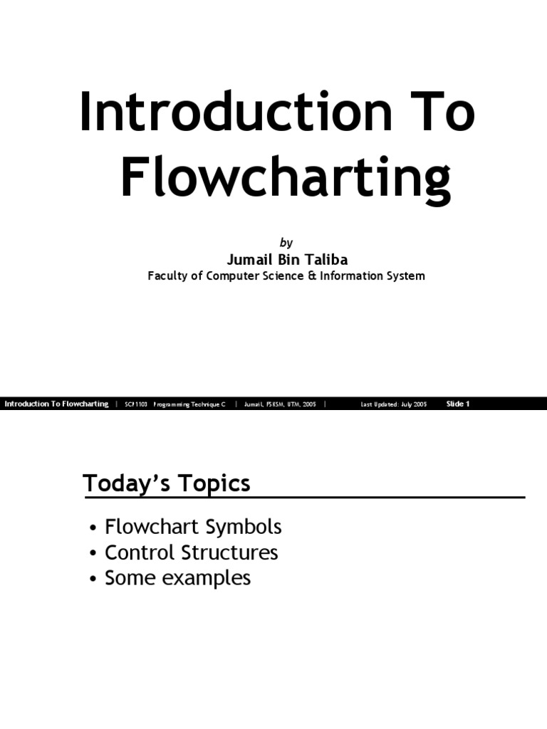 012introduction To Flowcharting 1209392358935808 8 | PDF | Parameter (Computer Programming ...