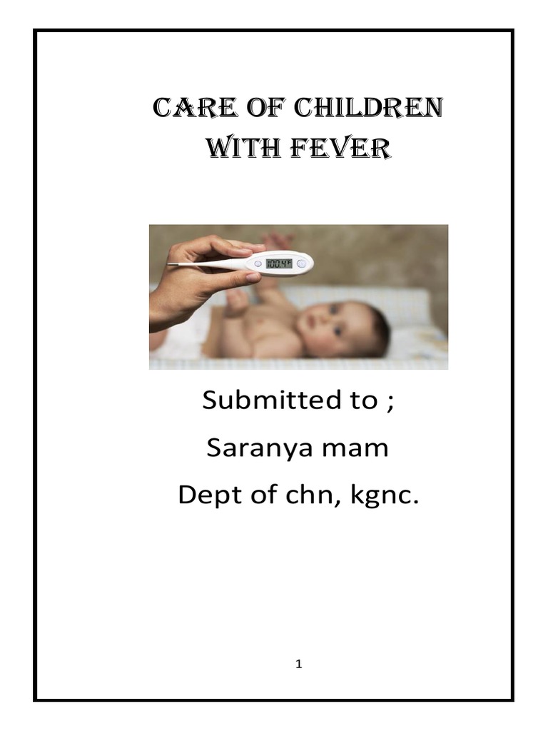 Causes, Symptoms, Diagnosis and Management of Fever in Children | PDF