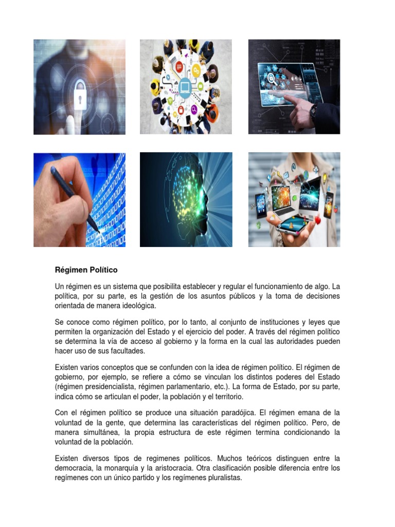 Definición y Tipos de Régimen Político | PDF | Totalitarismo | República
