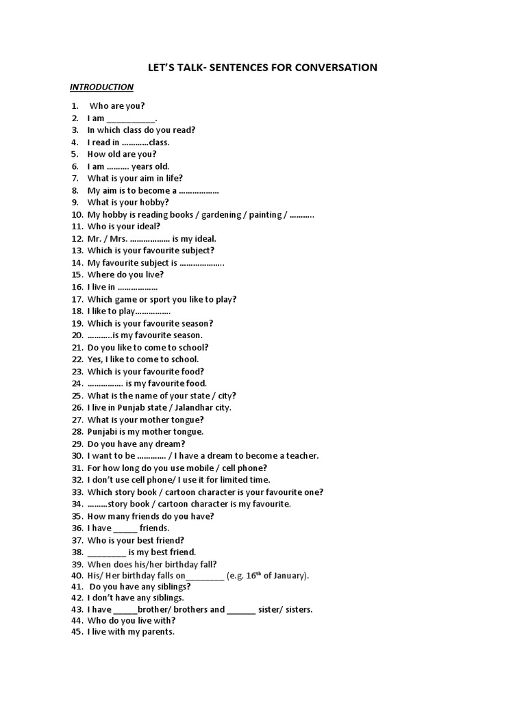 1 Let's Talk - Conversation2 | PDF | Head Teacher