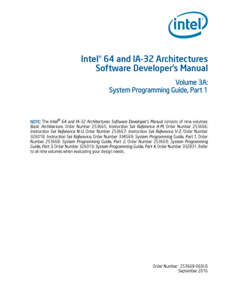64 Ia 32 Architectures Software Developer Vol 3a Part 1 Manual PDF ...