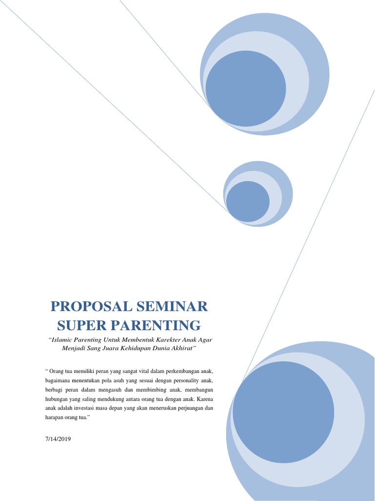 Proposal Event Seminar Parenting MR - Naff PDF | PDF