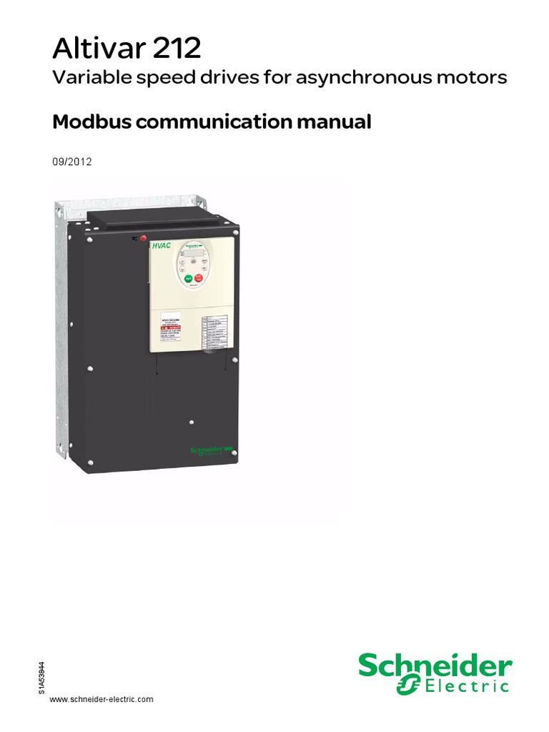 ATV212 Modbus Manual en S1A53844 02 | PDF | Electrical Connector ...