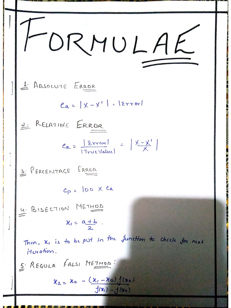 CBNST Formulas | PDF