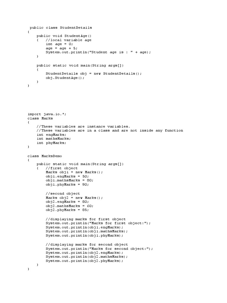 Programs Pdf Method Computer Programming Constructor Object