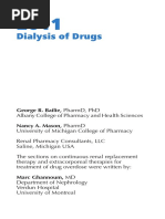 The Dialysis of Drugs 2011 | PDF | Dialysis | Hemodialysis
