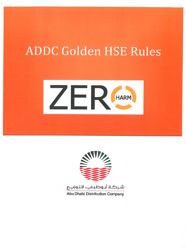 ADDC HSE Golden Rules | PDF