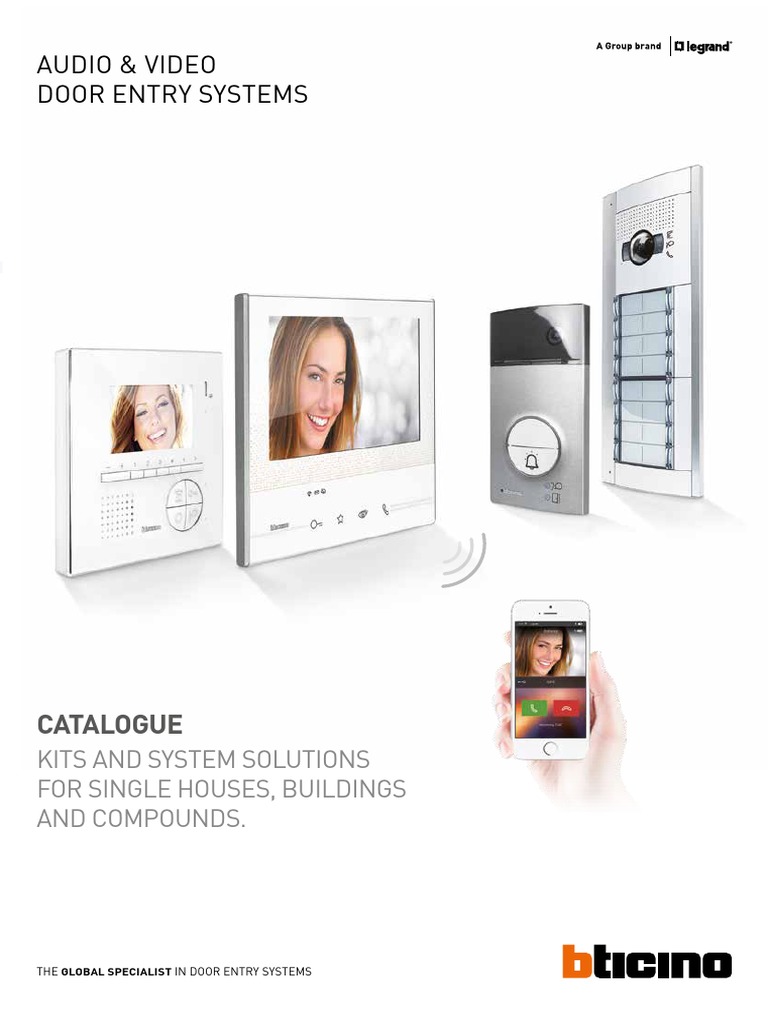 Catálogo Intercom Bticino | PDF | Camera | Closed Circuit Television