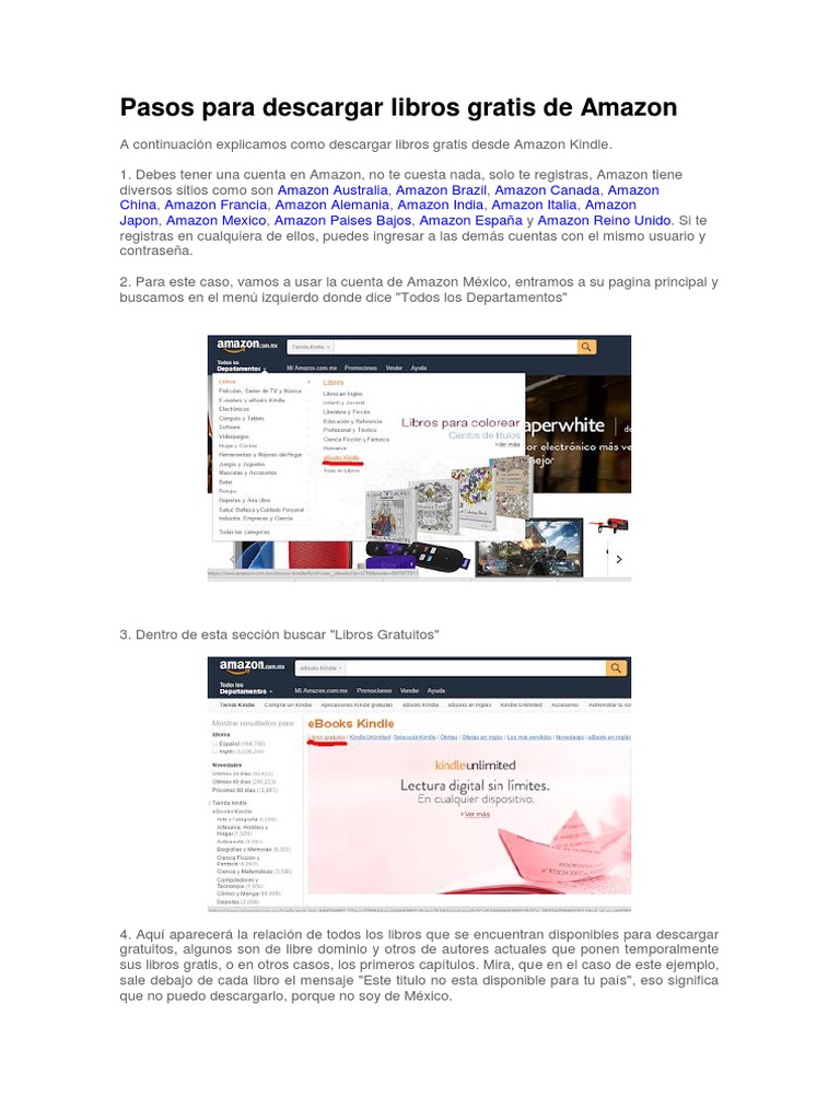 Pasos Para Descargar Libros Gratis De Amazon Pdf