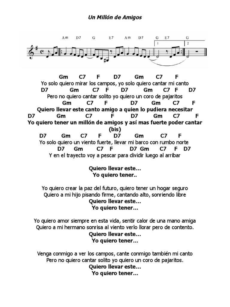 Un Millón de Amigos | PDF