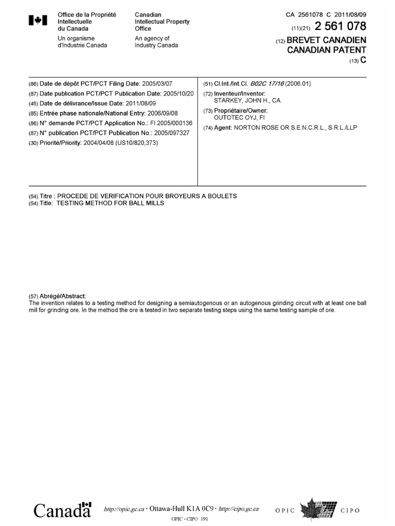SAG Power Index CA2561078C | PDF