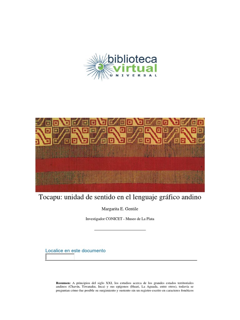 Tocapu, Unidad de Sentido en El Lenguaje Grafico Andino | PDF | Imperio ...