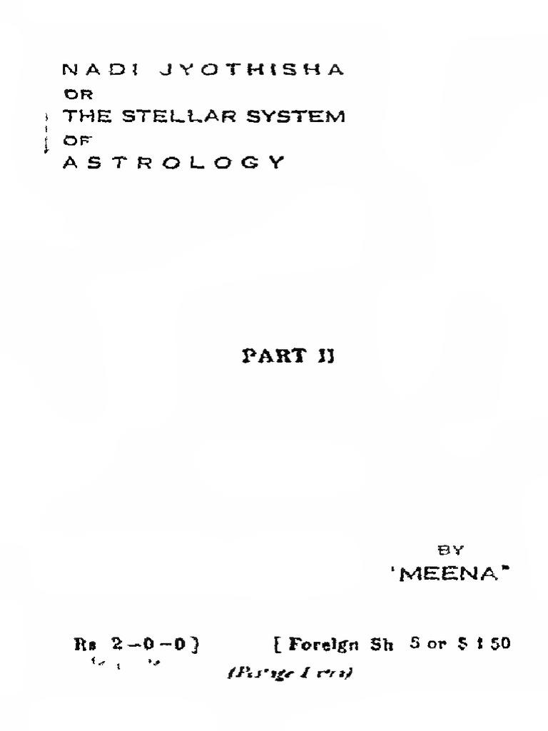 Stellar System of Astrology | PDF | Technical Factors Of Astrology ...