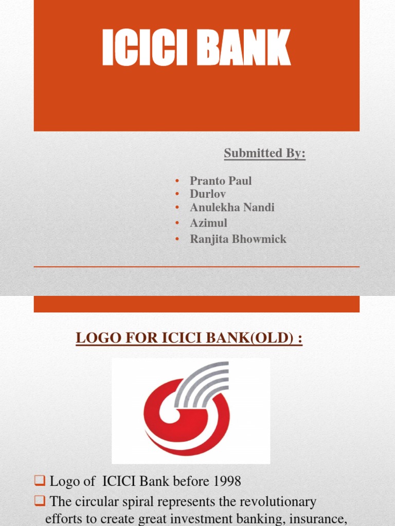 An Overview of ICICI Bank: History, Logos, Mission, and Services | PDF ...