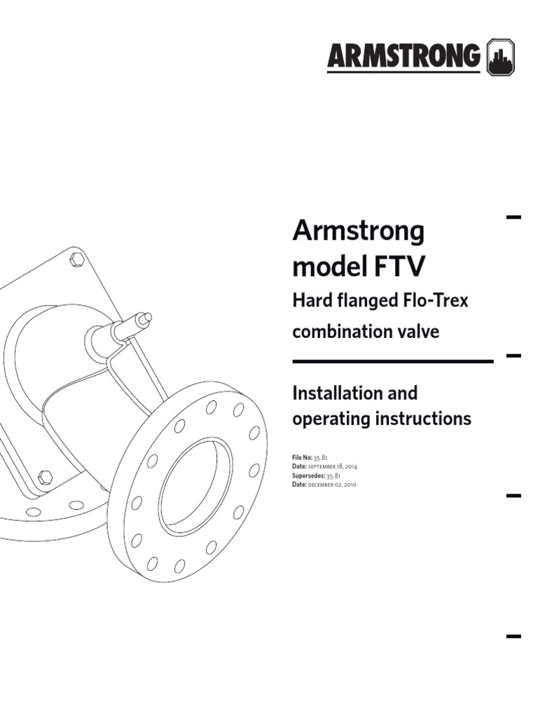 Armstrong Model FTV: Hard Flanged Flo-Trex Combination Valve ...
