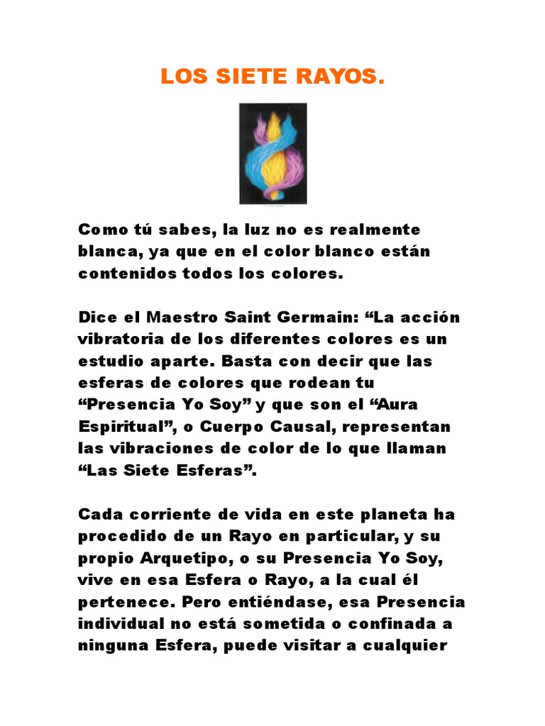 Los Siete Rayos | PDF | Color | Dom