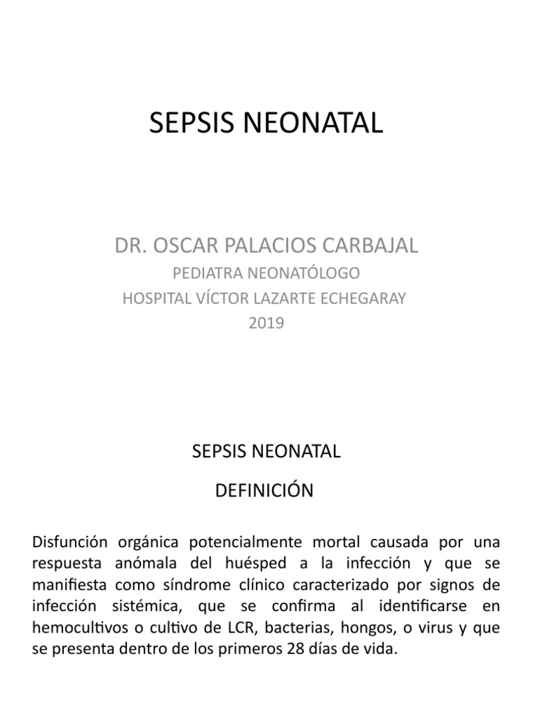 Sepsis Neonatal | PDF | Proteína C-reactiva | Septicemia