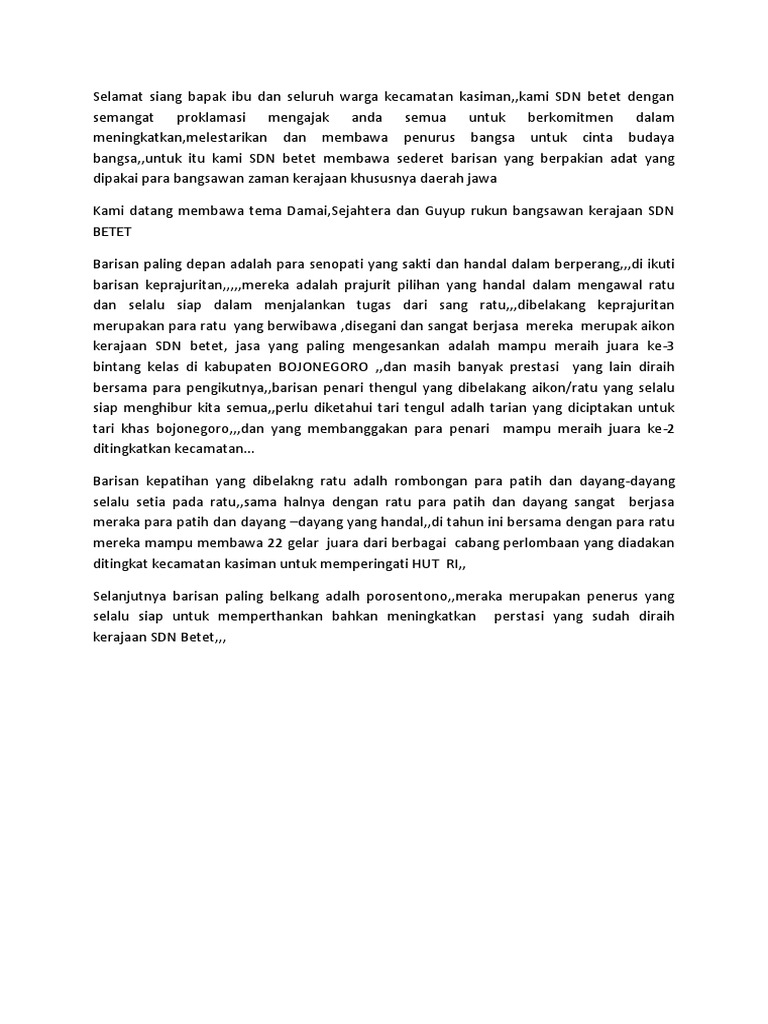 Sinopsis Karnaval | PDF