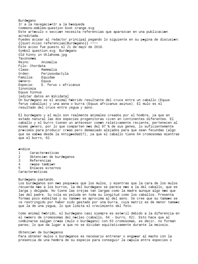 Burdegano | PDF | Burro | Mula