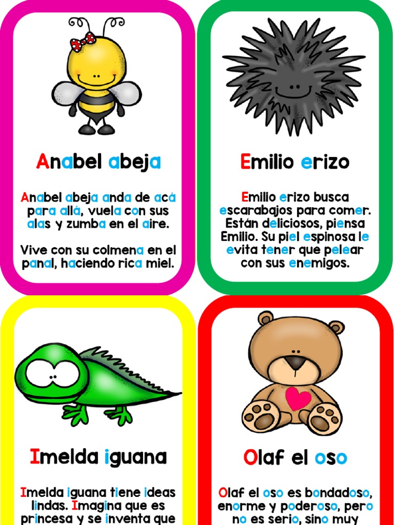 Tarjetas para Trabajar Pequeñas Lecturas en Infantil y Primaria | PDF
