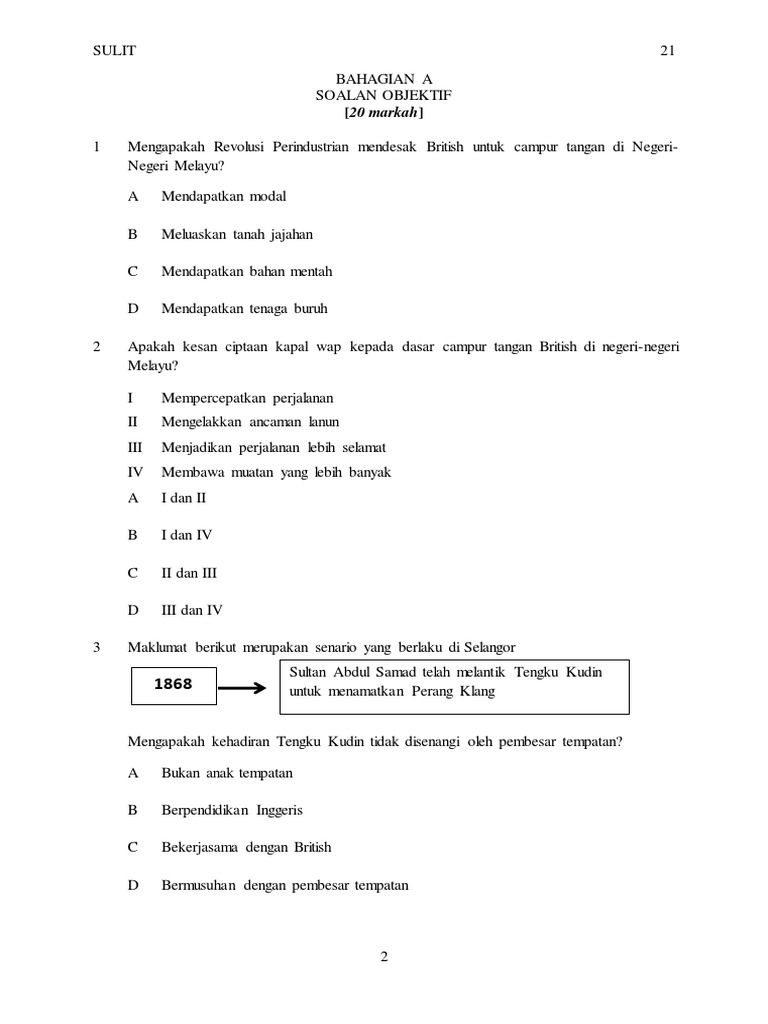KSSM T2 Sej V2 | PDF