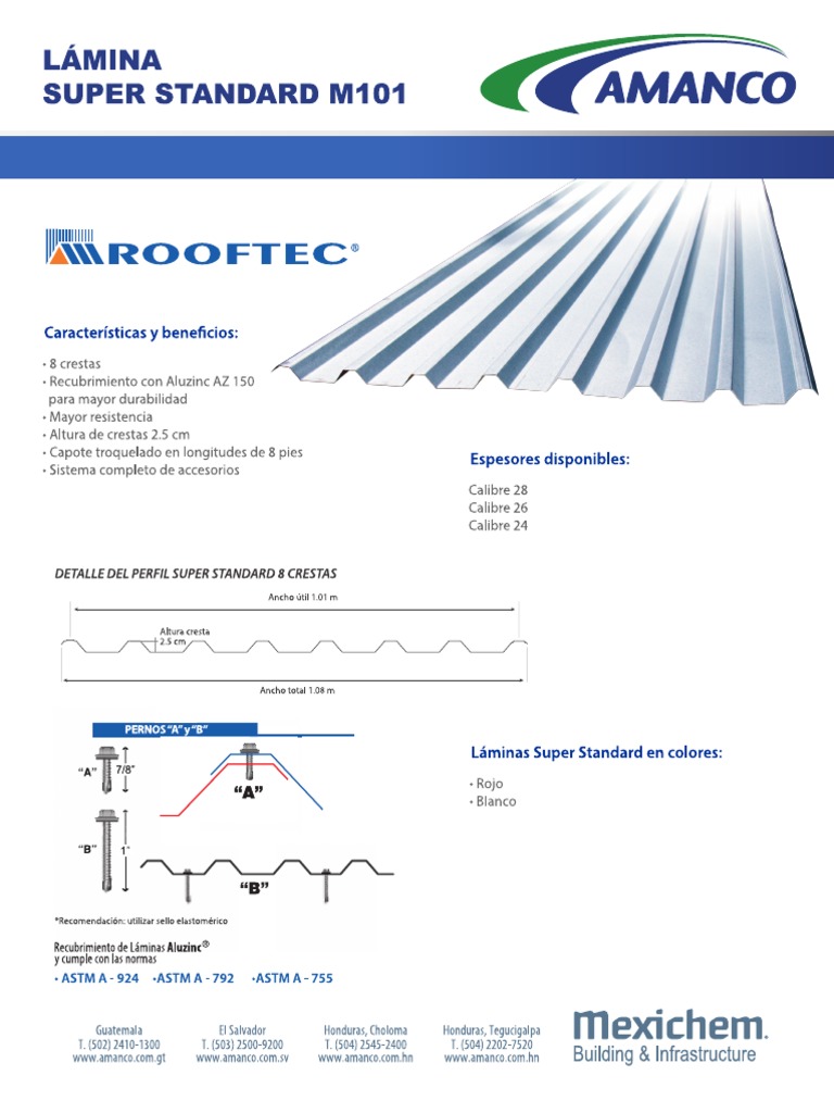 Lamina Super Standard M101 | PDF