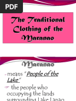 Subanen and Maranao Costume | PDF | Clothing | Costume