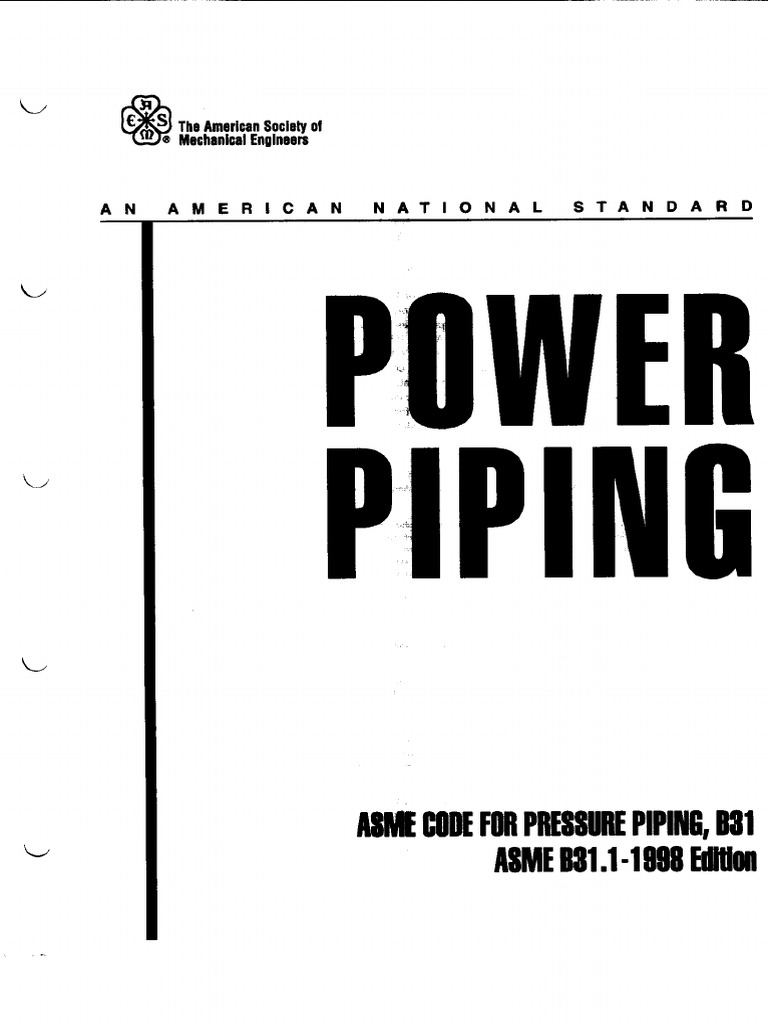 ASME B31.1 Power Piping-1998