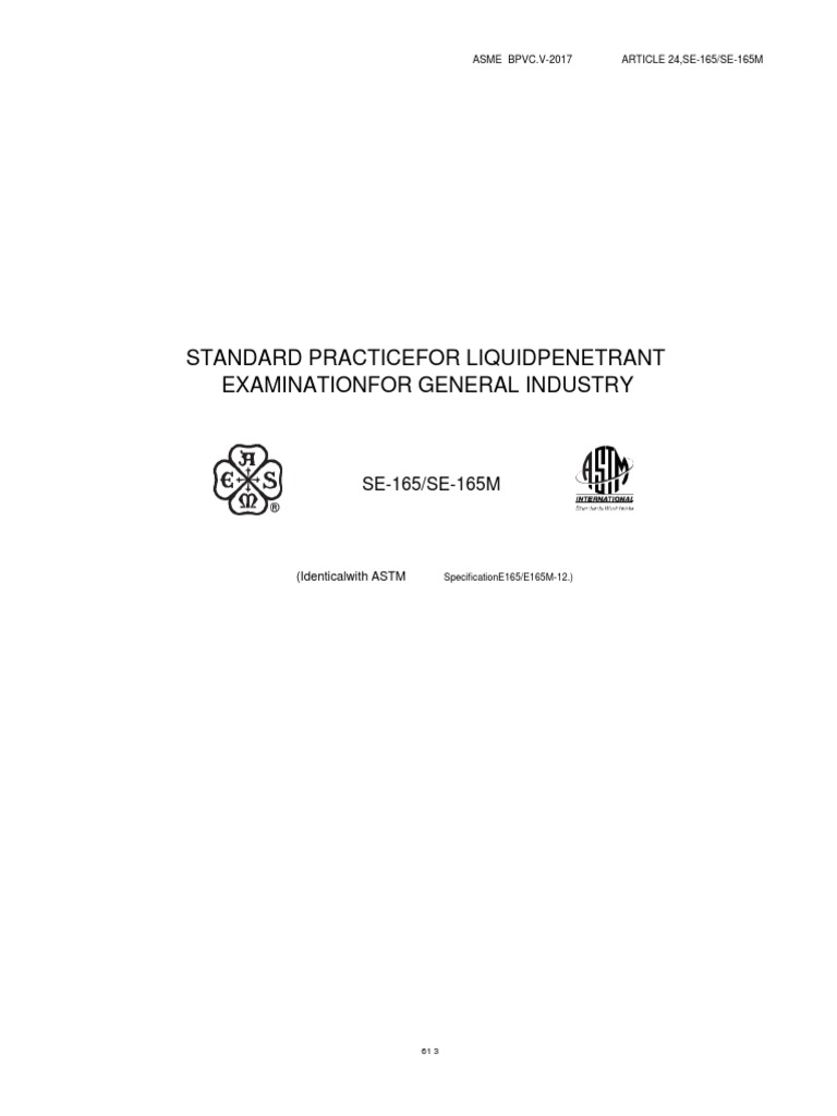 Astm 165. | PDF | Chemical Substances | Materials