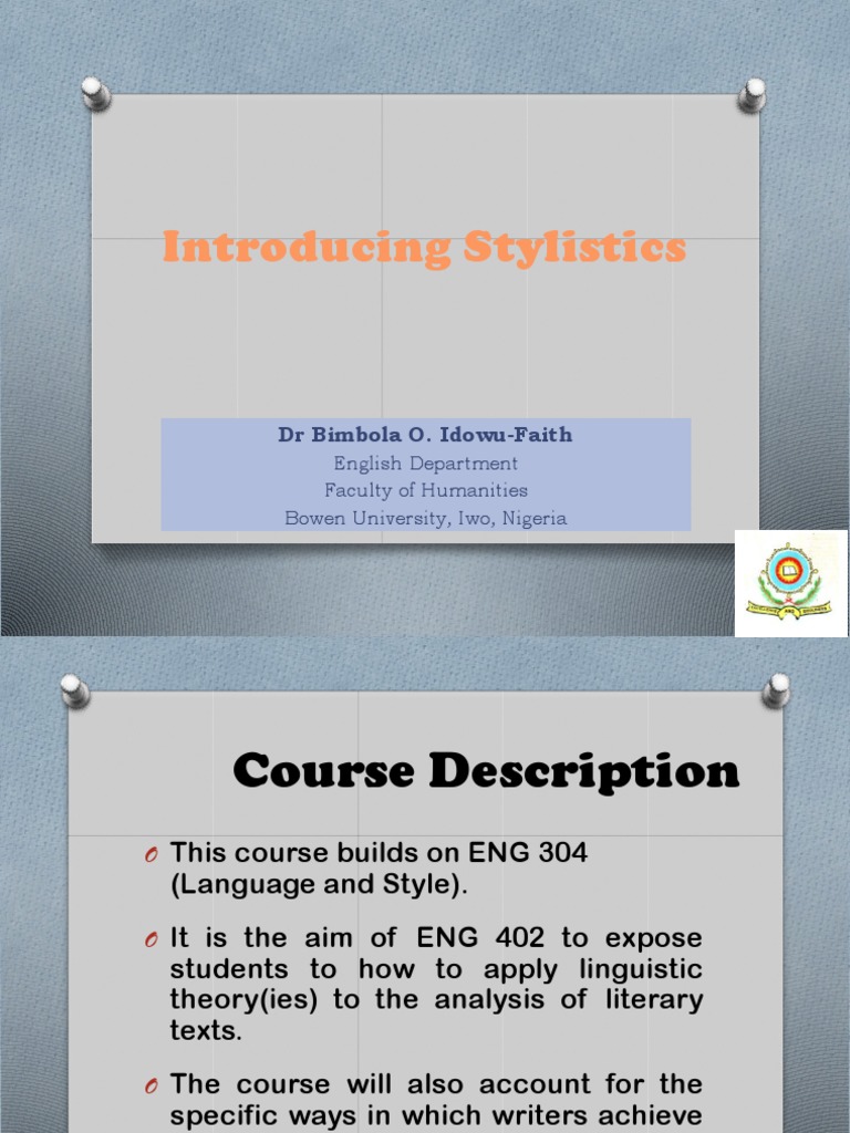 Introducing Stylistics 1 | PDF | Scientific Method | Linguistics