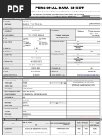 CSC Personal Data Sheet PDS 2017 | PDF