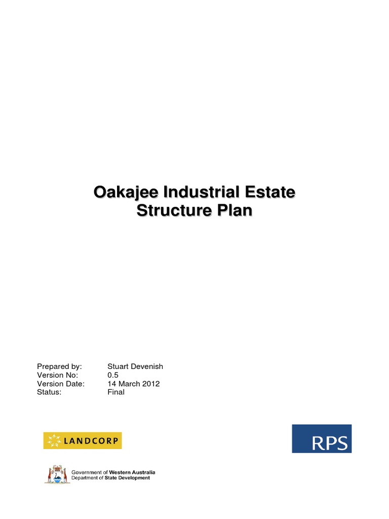 Oakajee Structure Plan Report | PDF | Sustainability | Transport