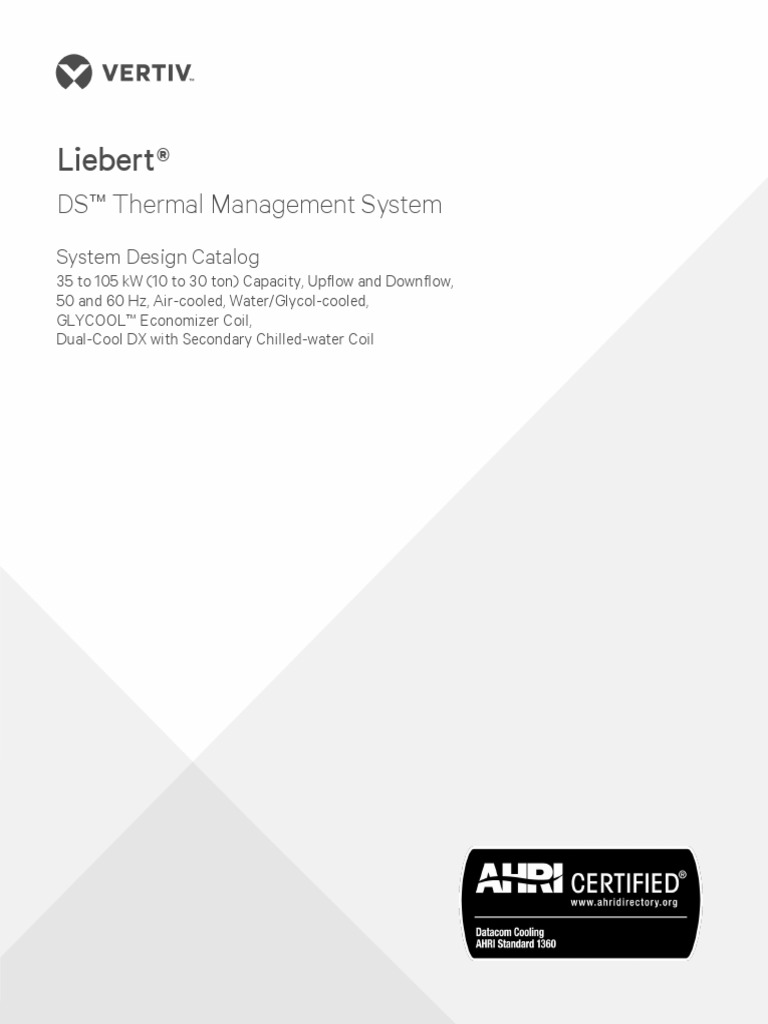 Liebert Ds | PDF | Air Conditioning | Machines