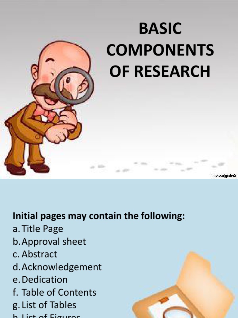 Basic Components of Research | PDF | Inquiry | Academic Discipline ...