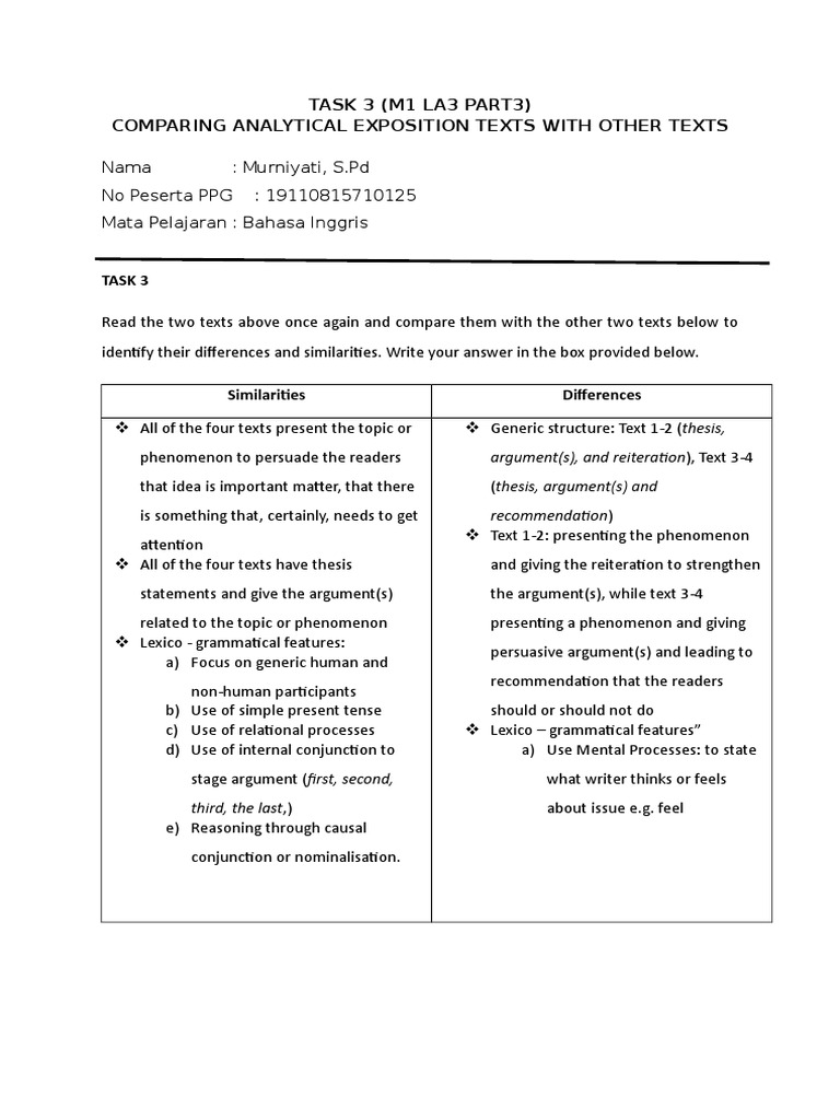 Task 3 (M1 La3 Part3) | PDF